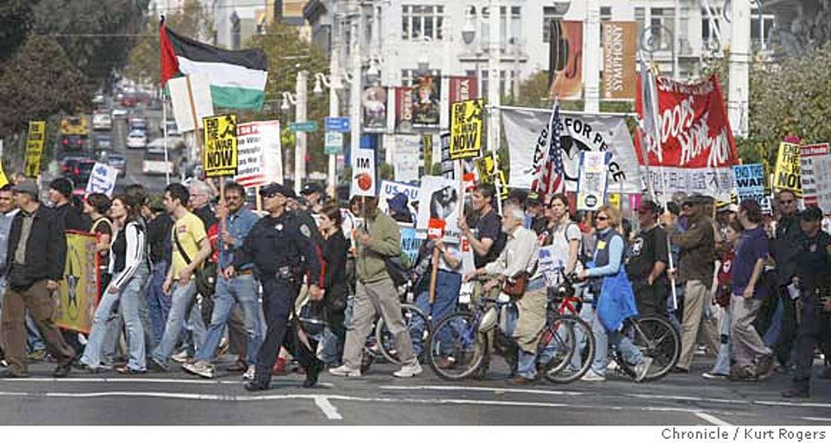 Thousands march against the war in S.F., across the country