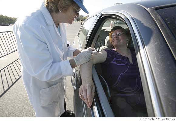 Drive-thru flu shots offered in various neighborhoods