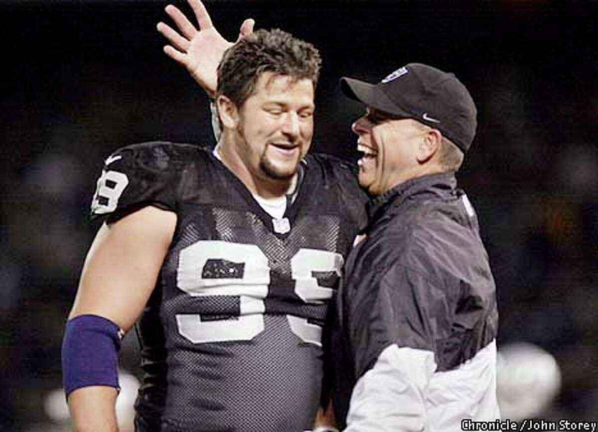 Raiders Playoff-Bound / Stingy defense leads rout of Jets