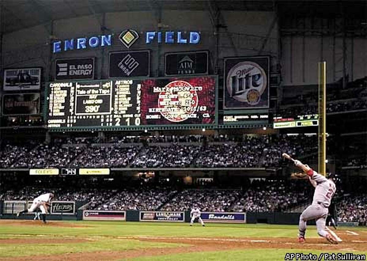 Houston's Homer Haven / Enron Field a nightmare for pitchers