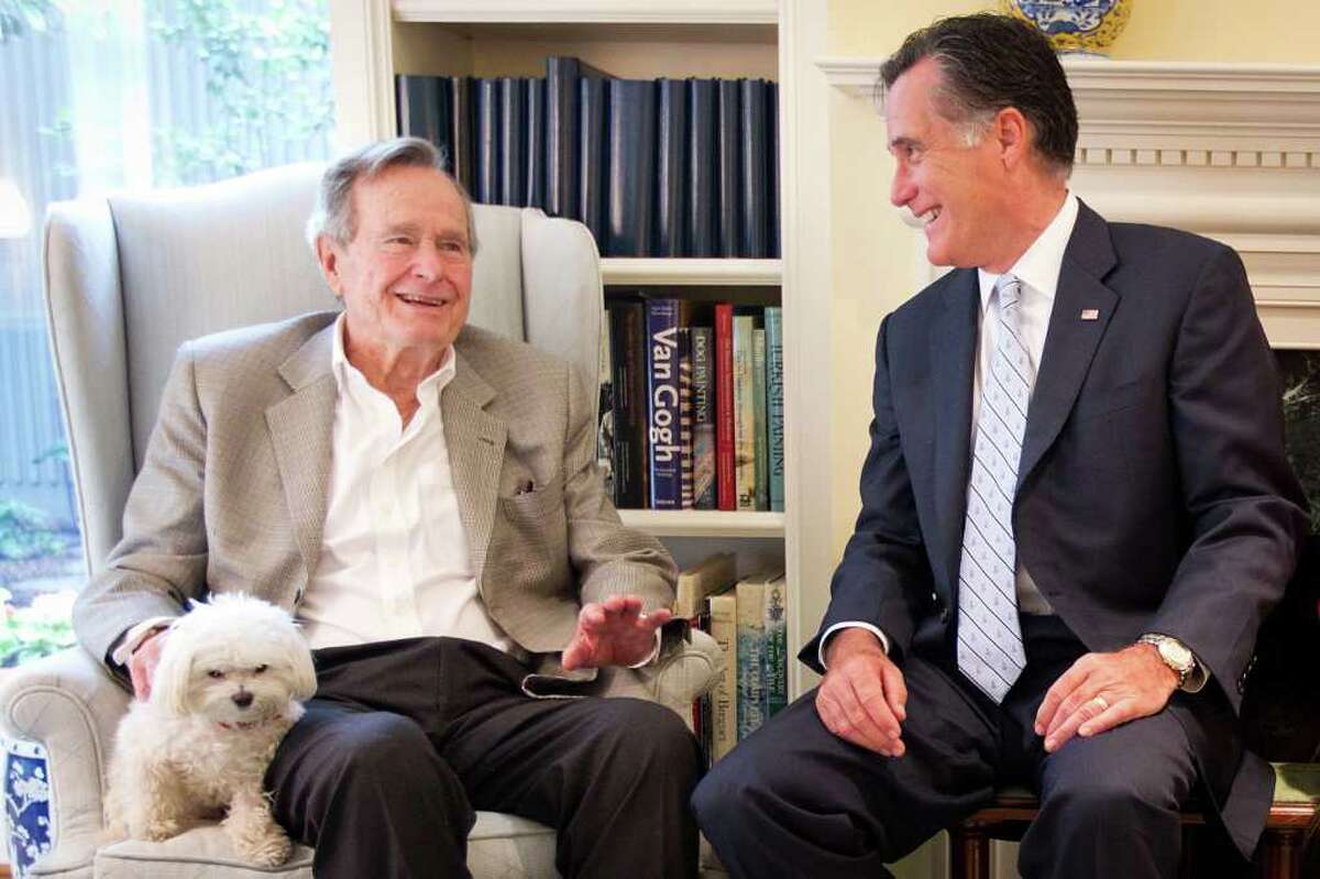 Romney, elder Bush share 'political DNA'