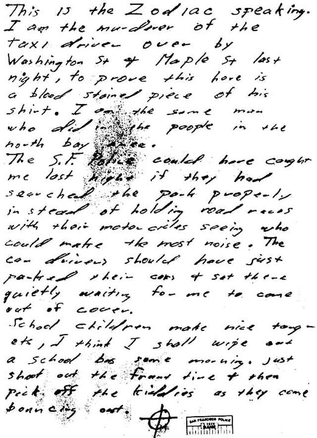 Zodiac Killer: The Letters