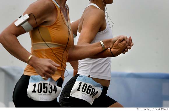 Hand in hand at the finish line