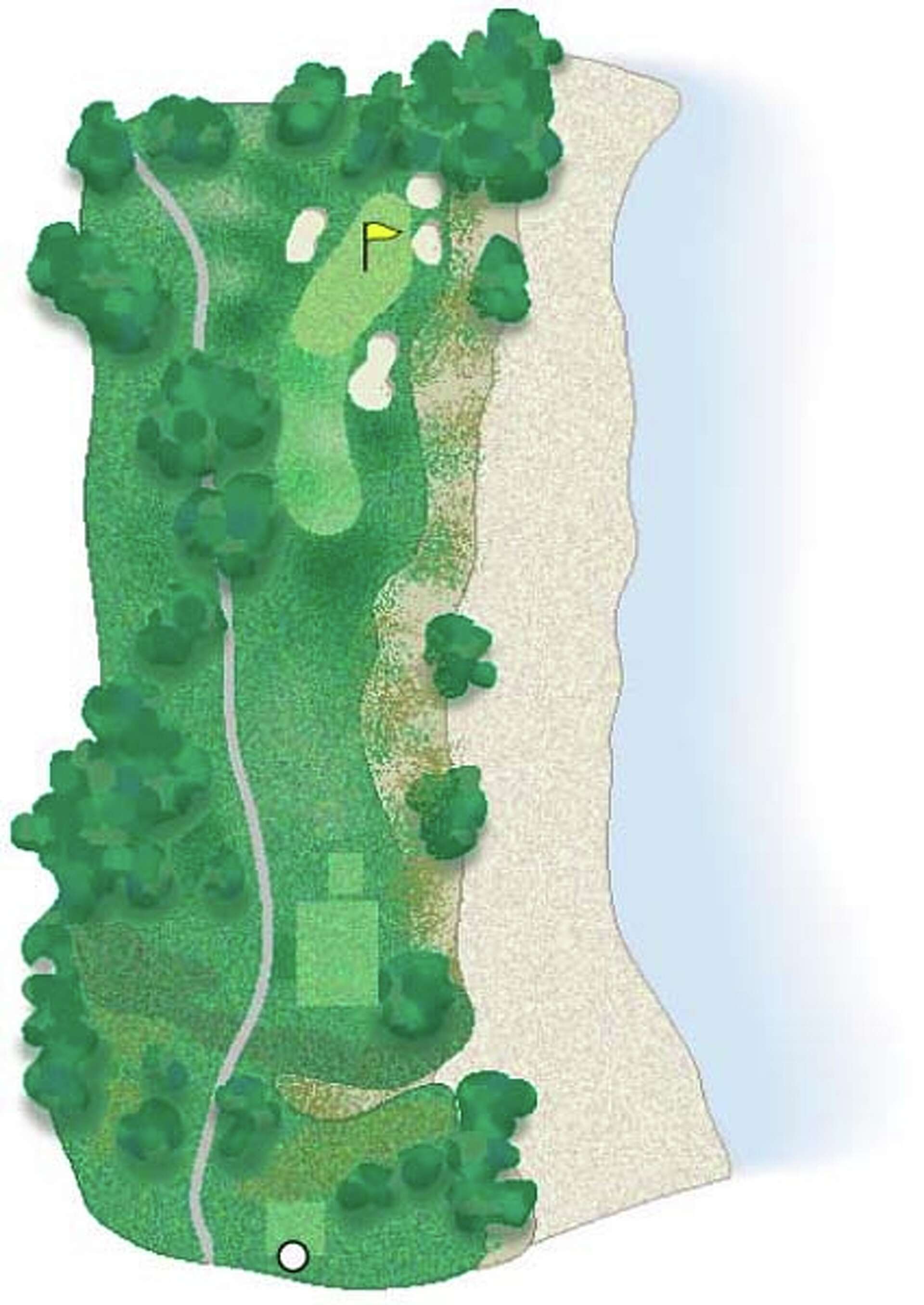 THE HOLE LAYOUT OF PEBBLE