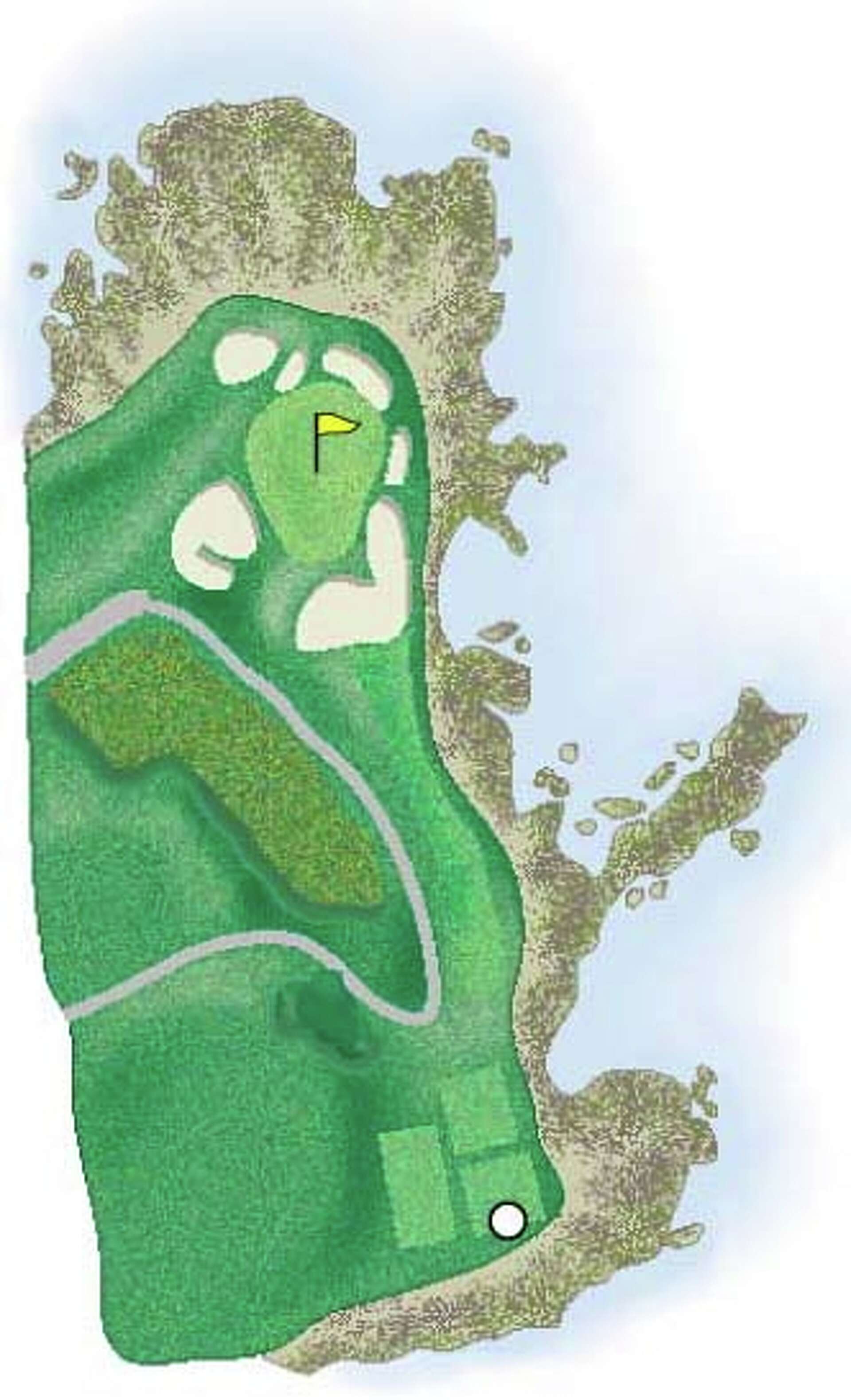 THE HOLE LAYOUT OF PEBBLE
