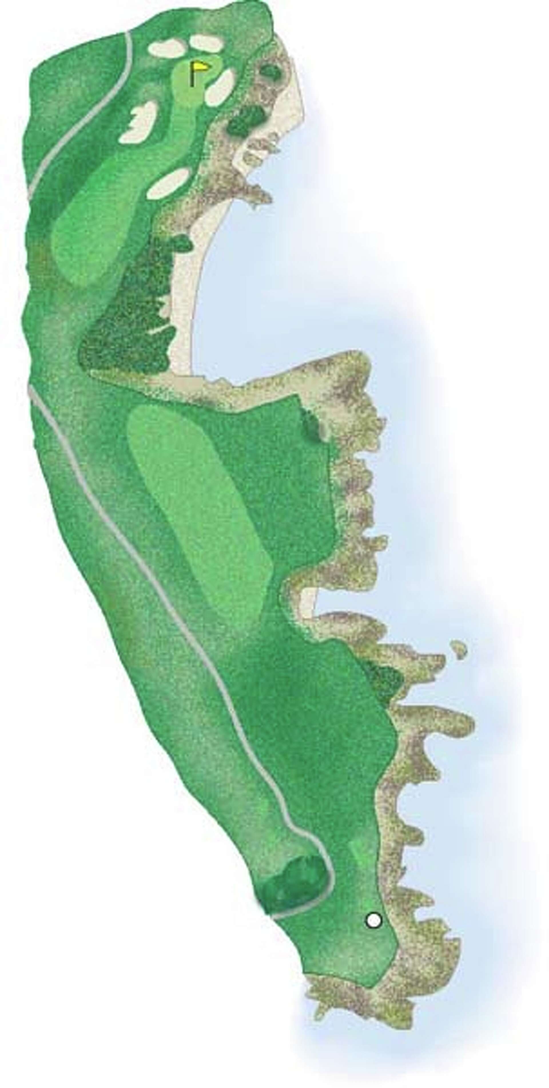 THE HOLE LAYOUT OF PEBBLE