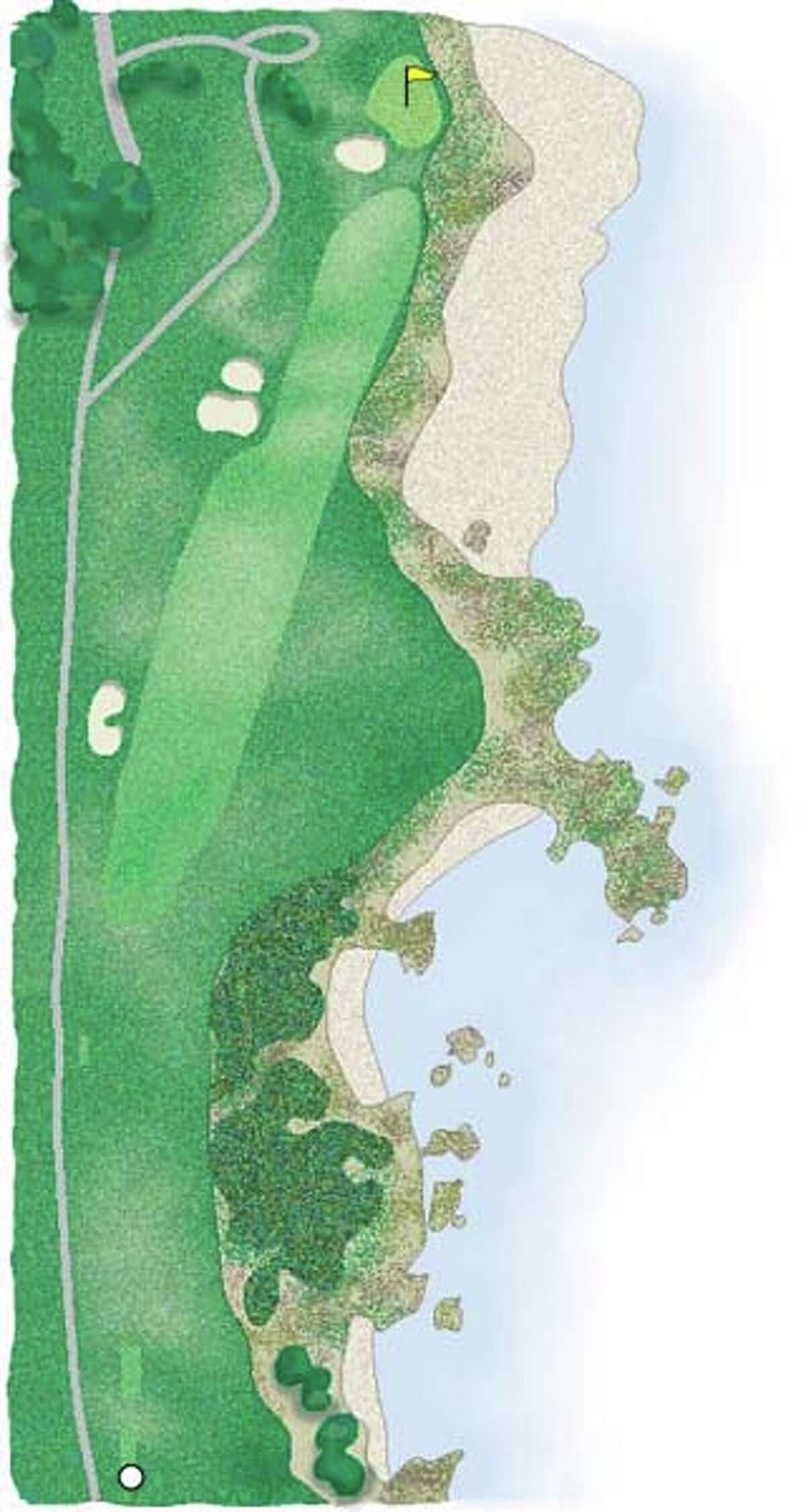 THE HOLE LAYOUT OF PEBBLE