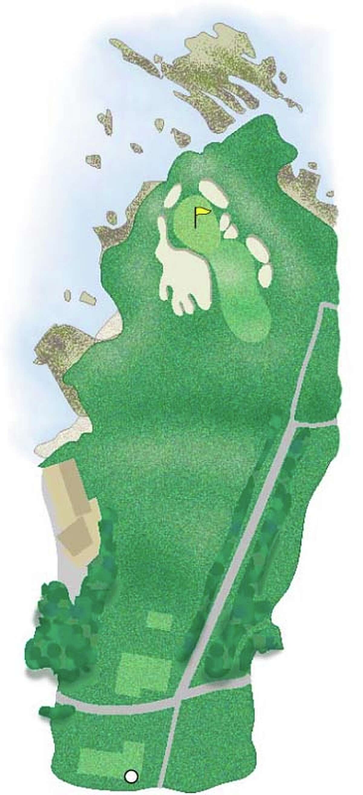 THE HOLE LAYOUT OF PEBBLE