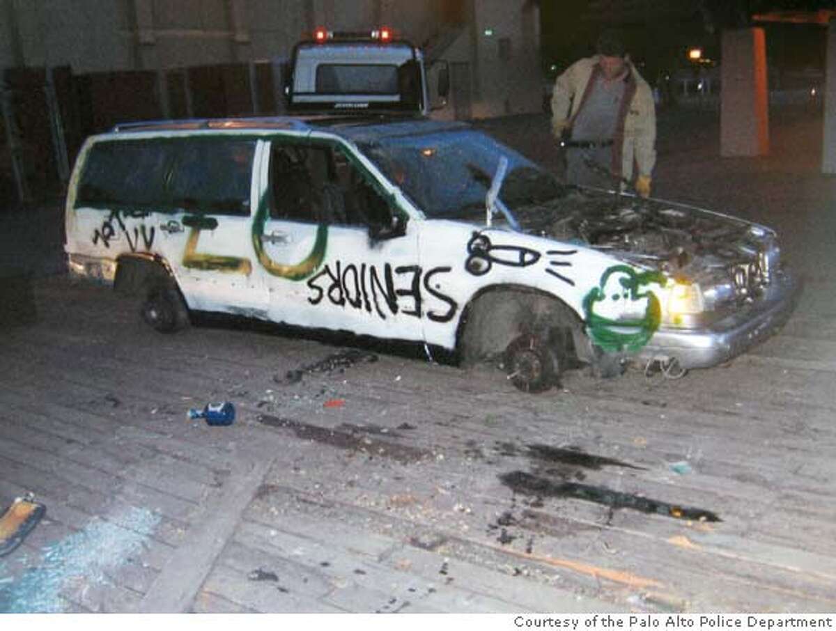 Volvo-flipper's arrest, jail time turn him into school celebrity