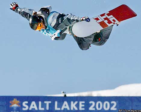Snowboarding / A sport's cutting edge dulled