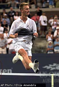 BRUCE JENKINS -- Open Loses Main Man With Upset of Sampras