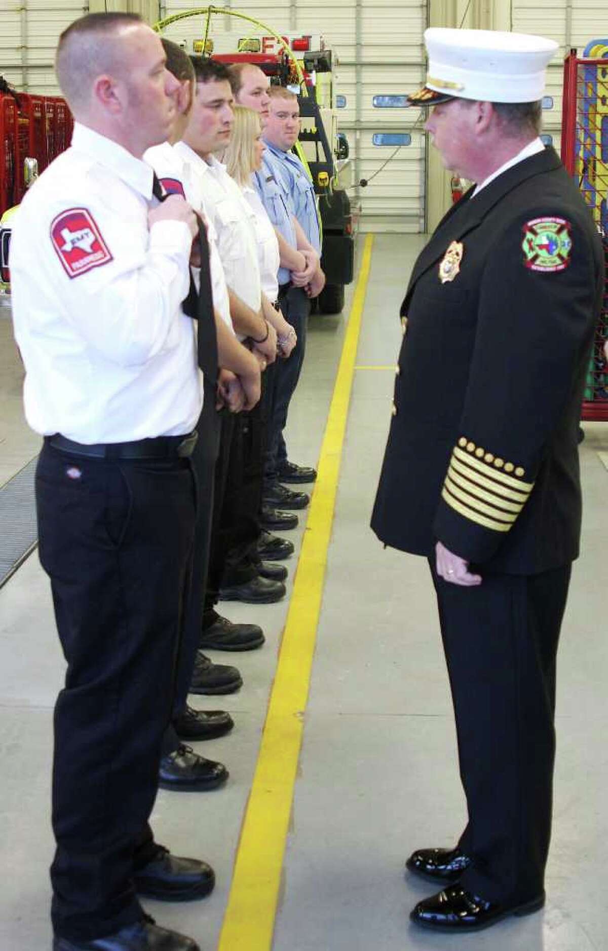 Firefighters promoted in ceremony