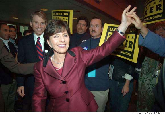 Sen. Boxer joins throng calling for death in killing of cop