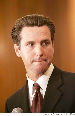 Newsom tends to his business on East Coast