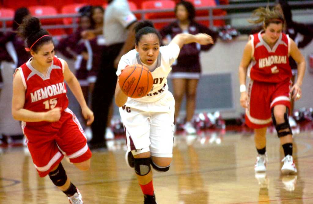 Central girls win playoff opener