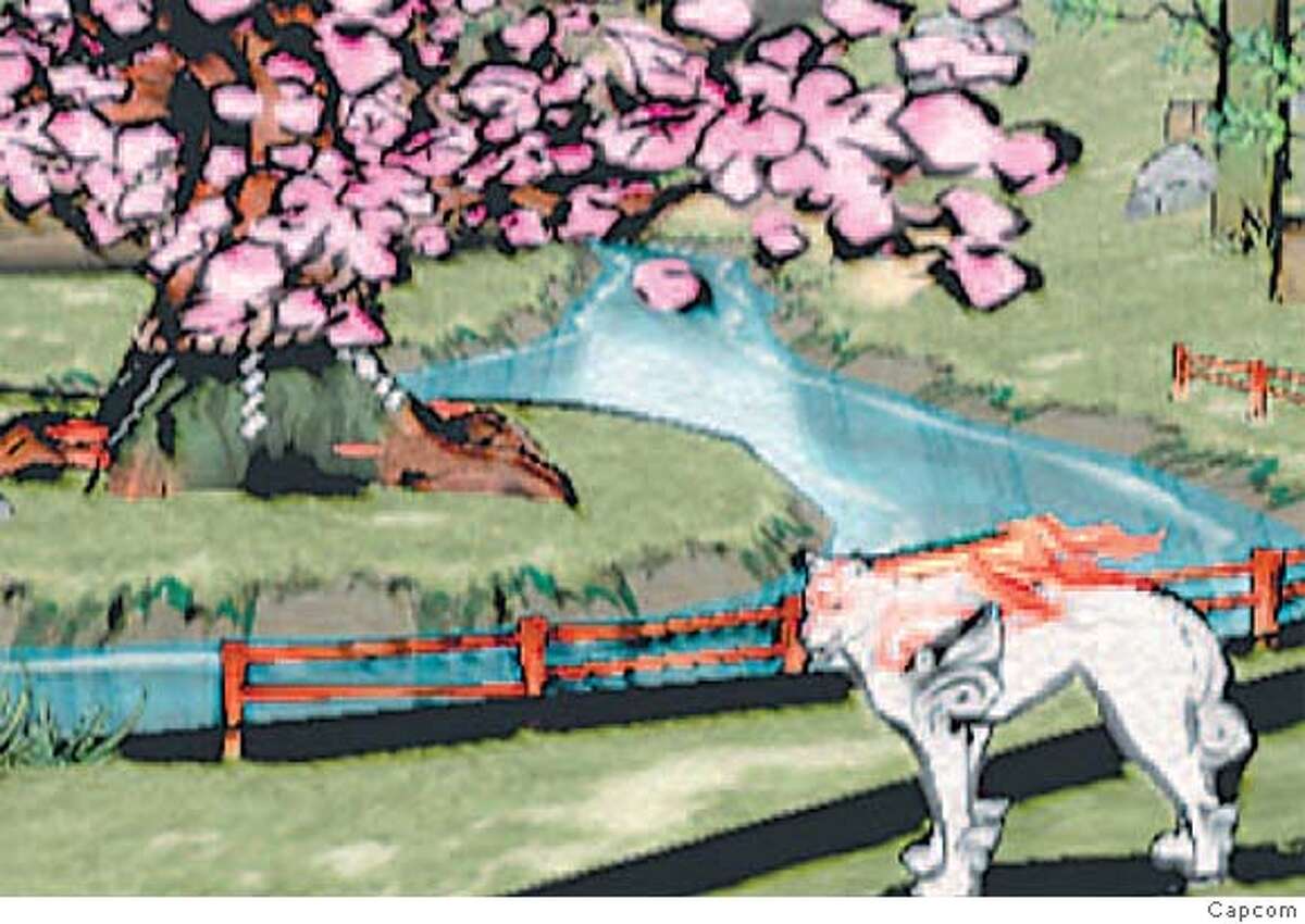 Okami's hero is a god of creation, not destruction, and an artist to boot