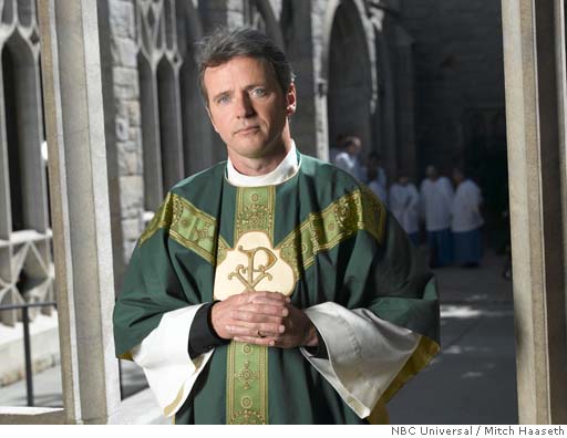 Priest is a pill-popper who chats with Jesus. Controversy, anyone?