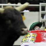 Rodeo clown Leon Coffee - San Antonio Express-News