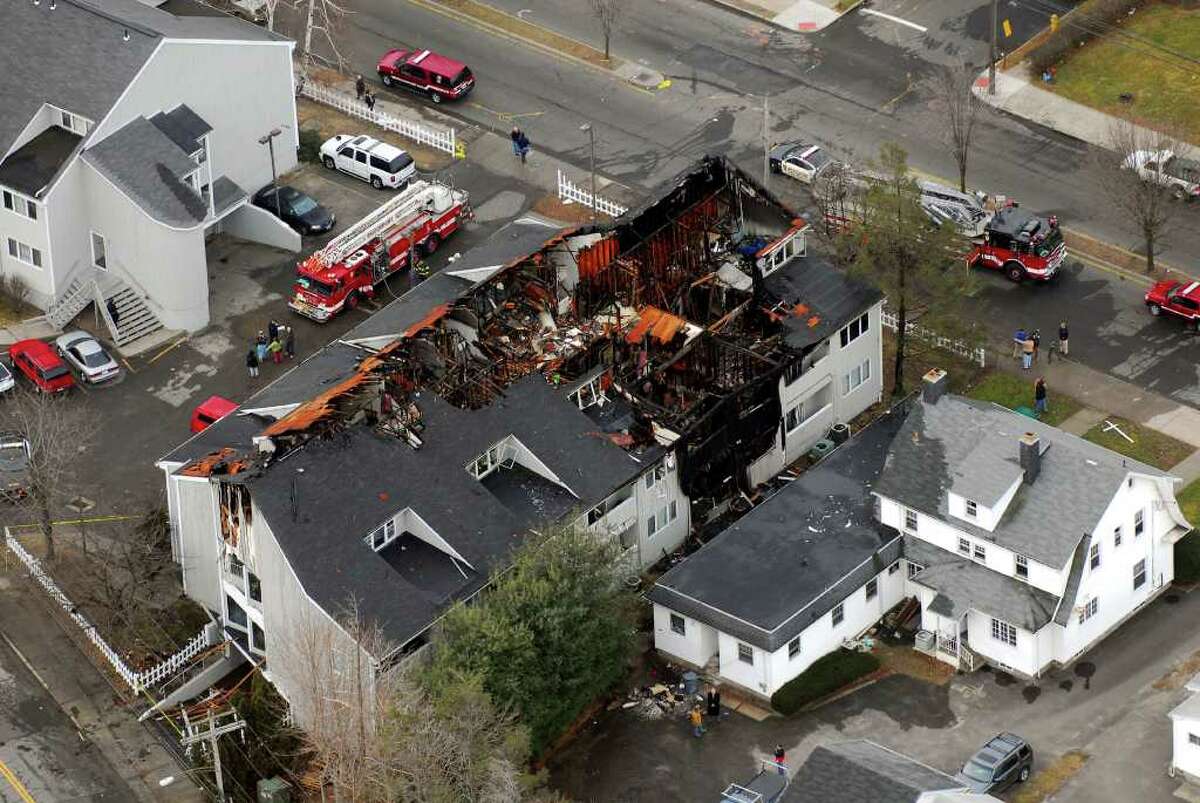 Two-alarm fire guts Bridgeport condo complex