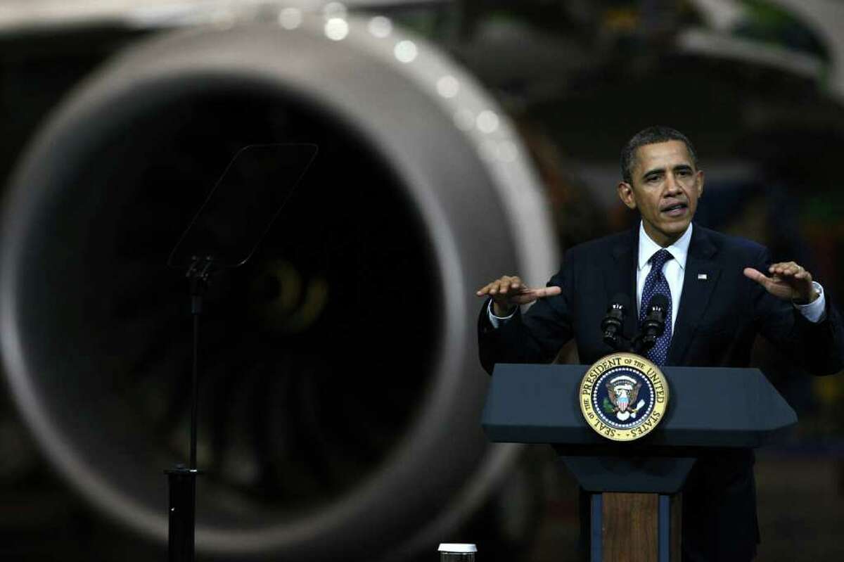 President Obama hails exports at Boeing