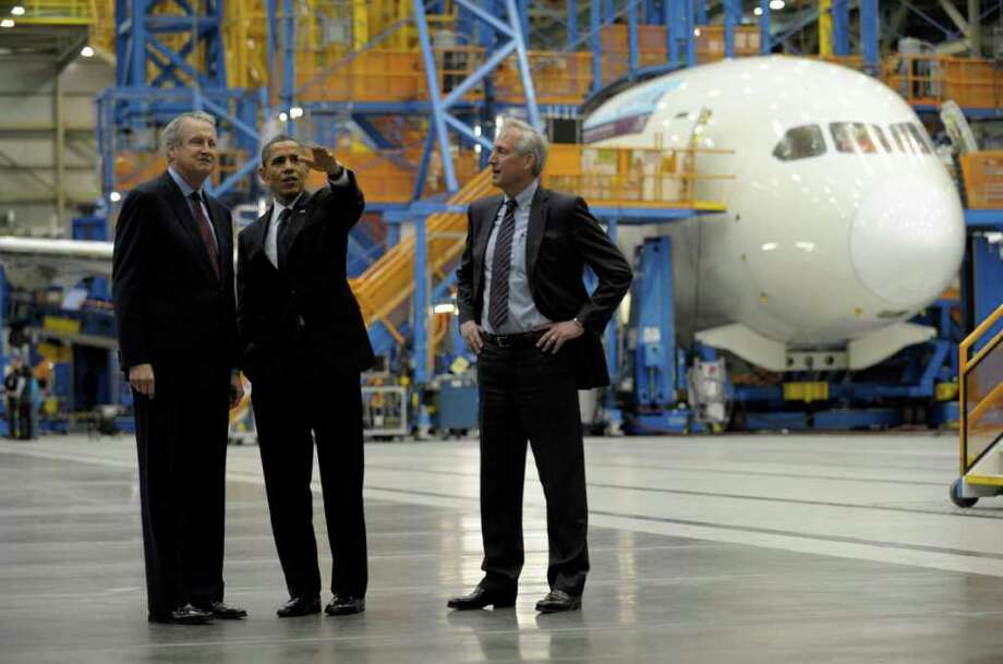 President Obama hails exports at Boeing - seattlepi.com