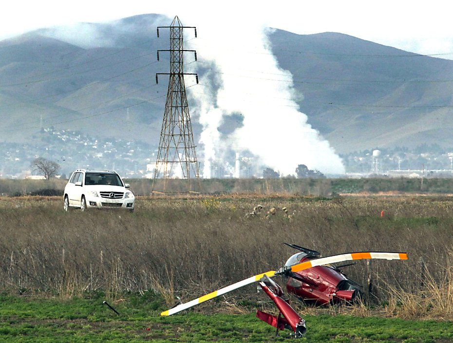 Plane clips copter in no-injury midair collision