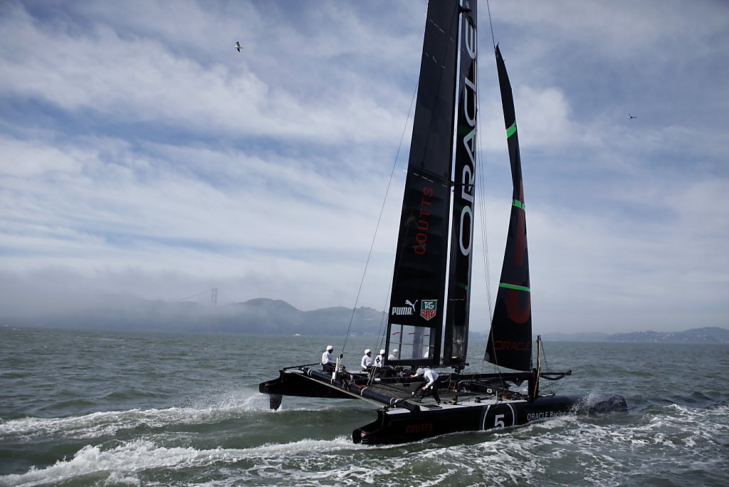 Oracle Racing shows off America's Cup effort