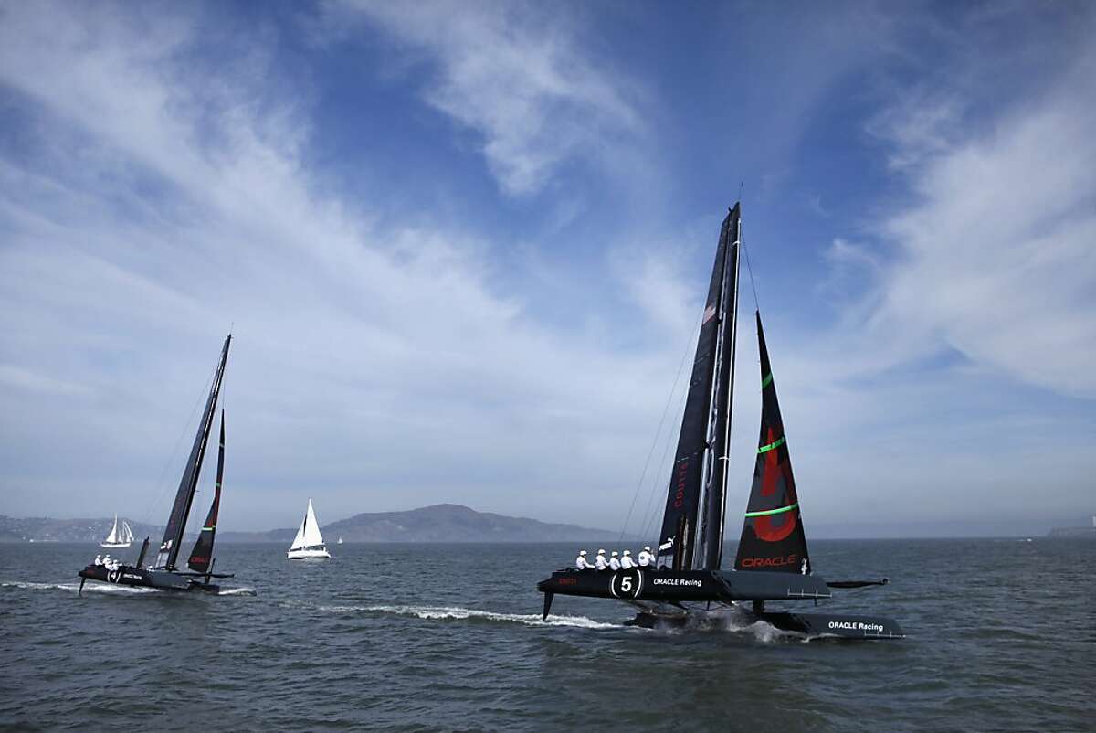 Oracle Racing shows off America's Cup effort