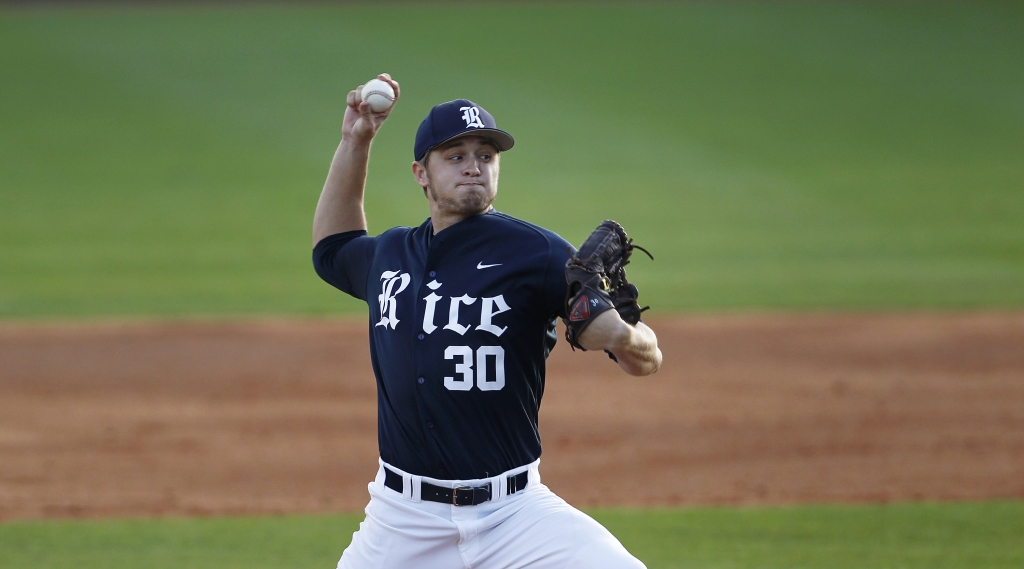 Rice notebook: Pain-free Benak making impression on mound