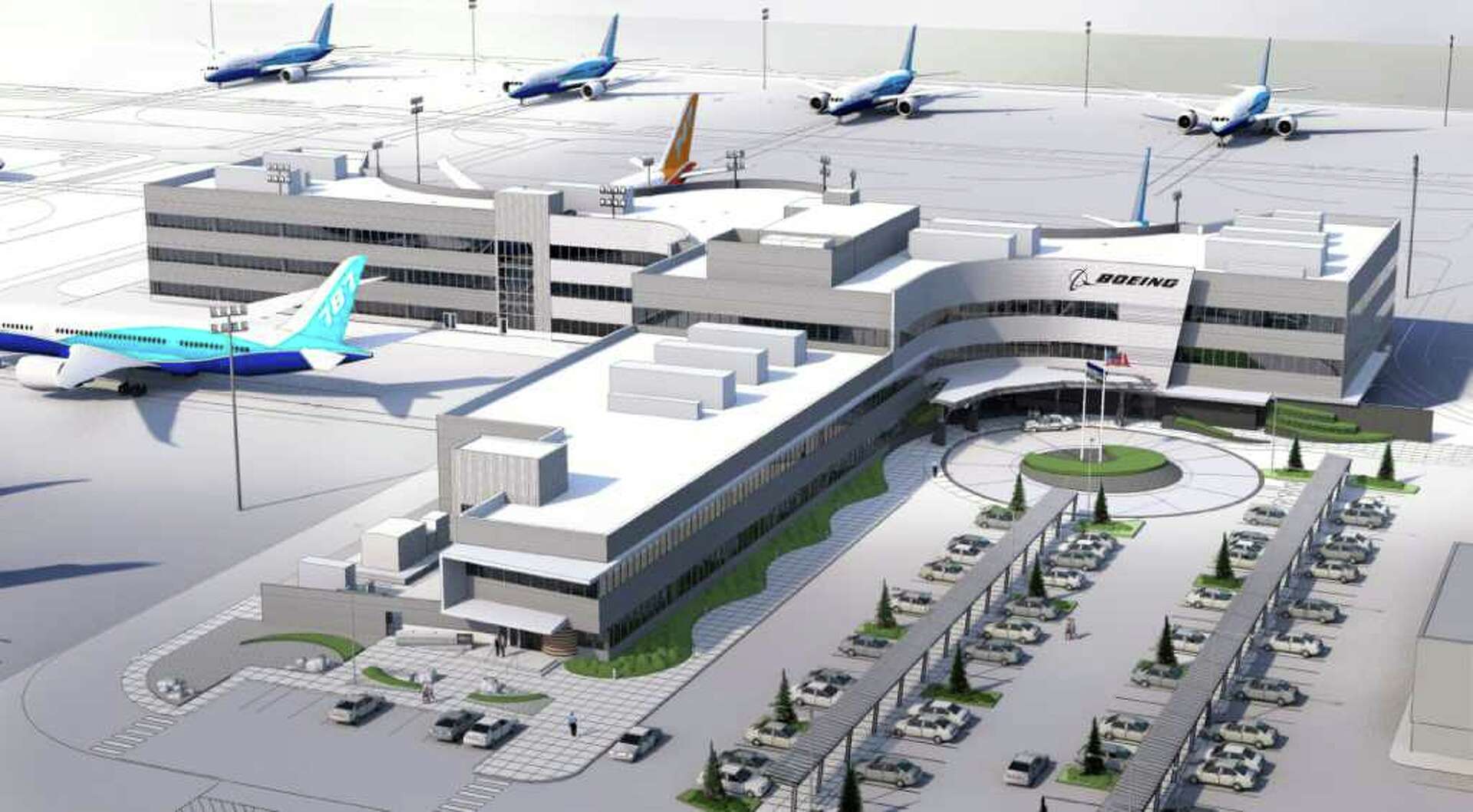 Boeing breaks ground on new delivery center