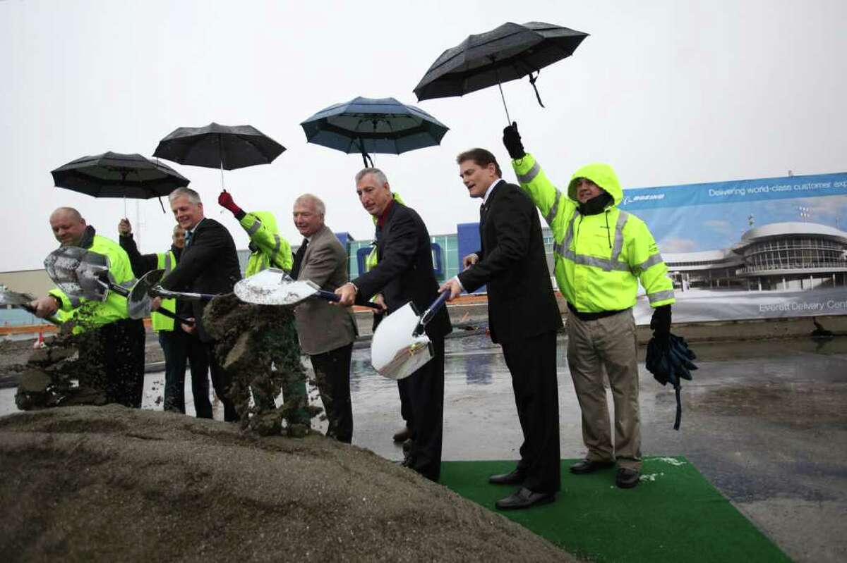 Boeing breaks ground on new delivery center