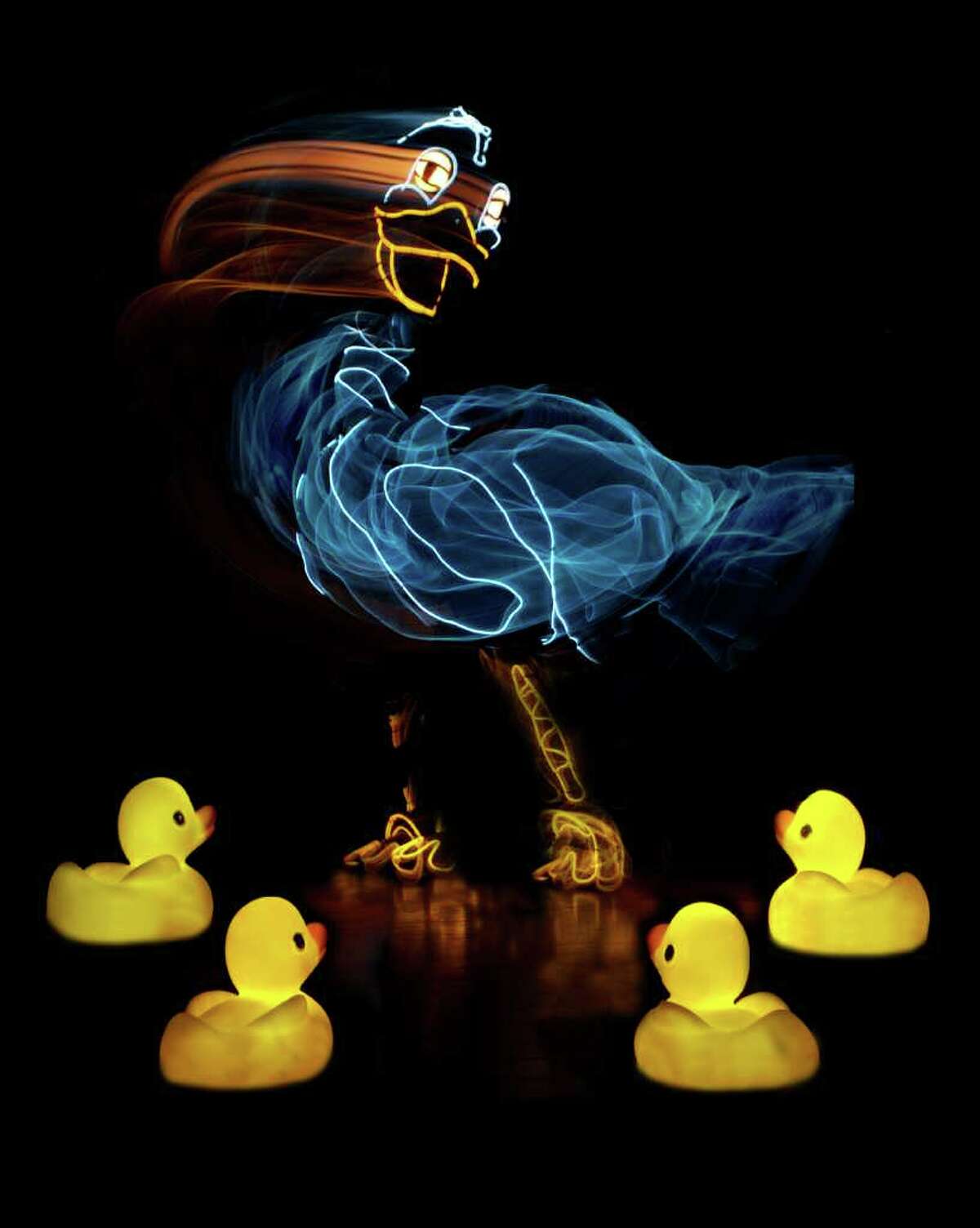 Glow-in-the-dark puppets alight on playhouse stage