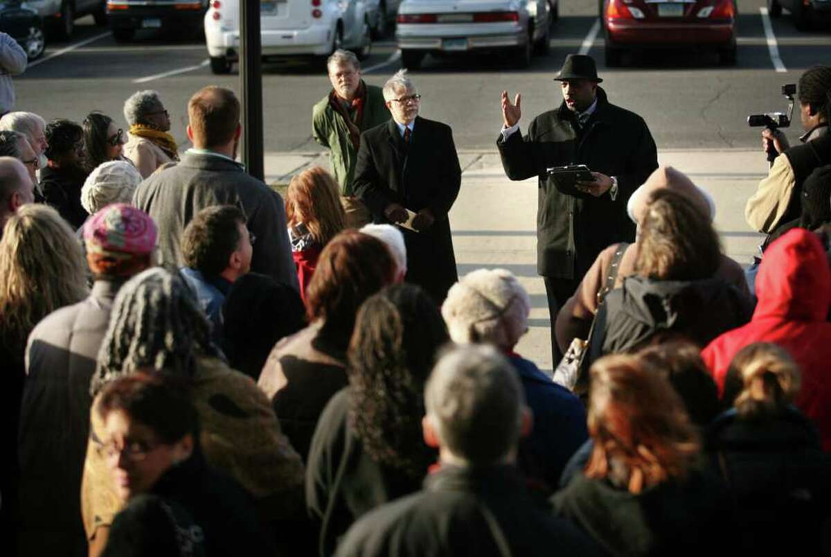 A protest turns into a celebration