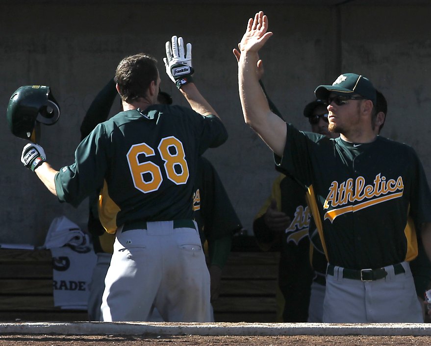 Jeff Fiorentino, Brandon Moss hope to join A's