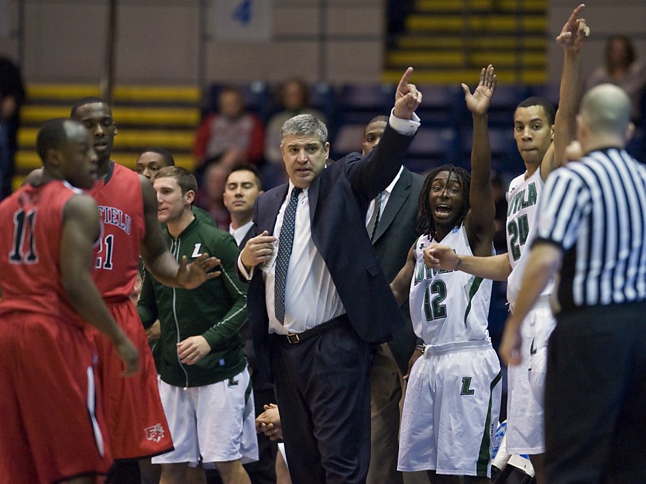 On Loyola-Maryland head coach Jimmy Patsos