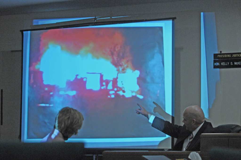 Tearful Slocum blames ex-girlfriend