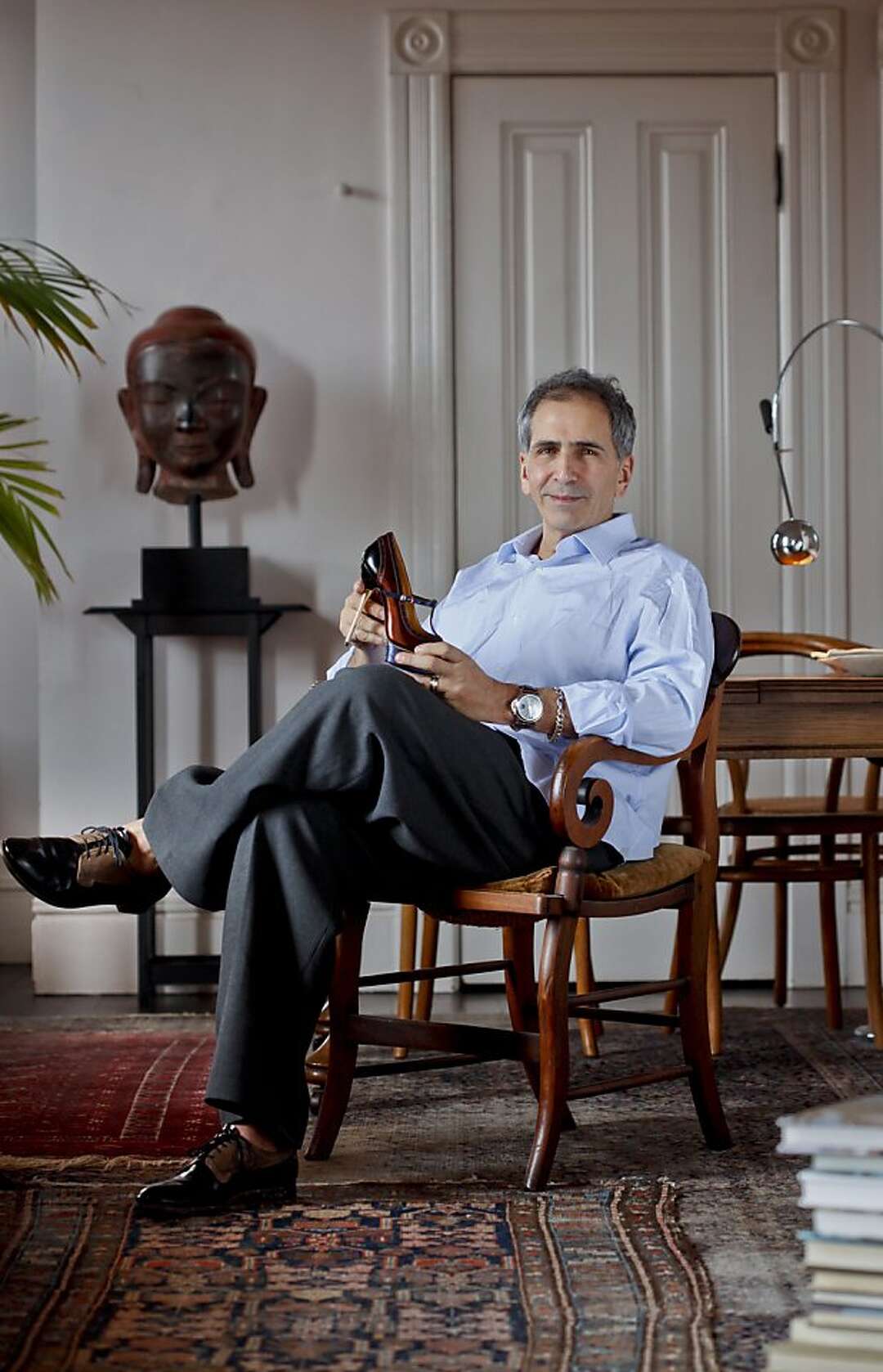 The heel and hue of art in Eric Rutberg's shoes