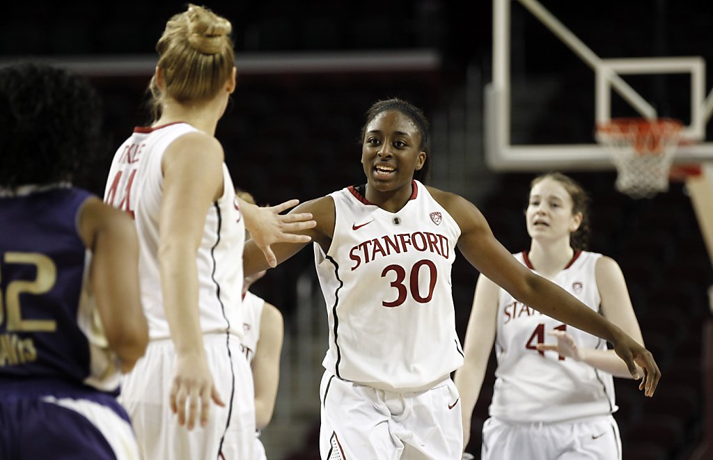 Stanford women top Washington in Pac-12 quarter