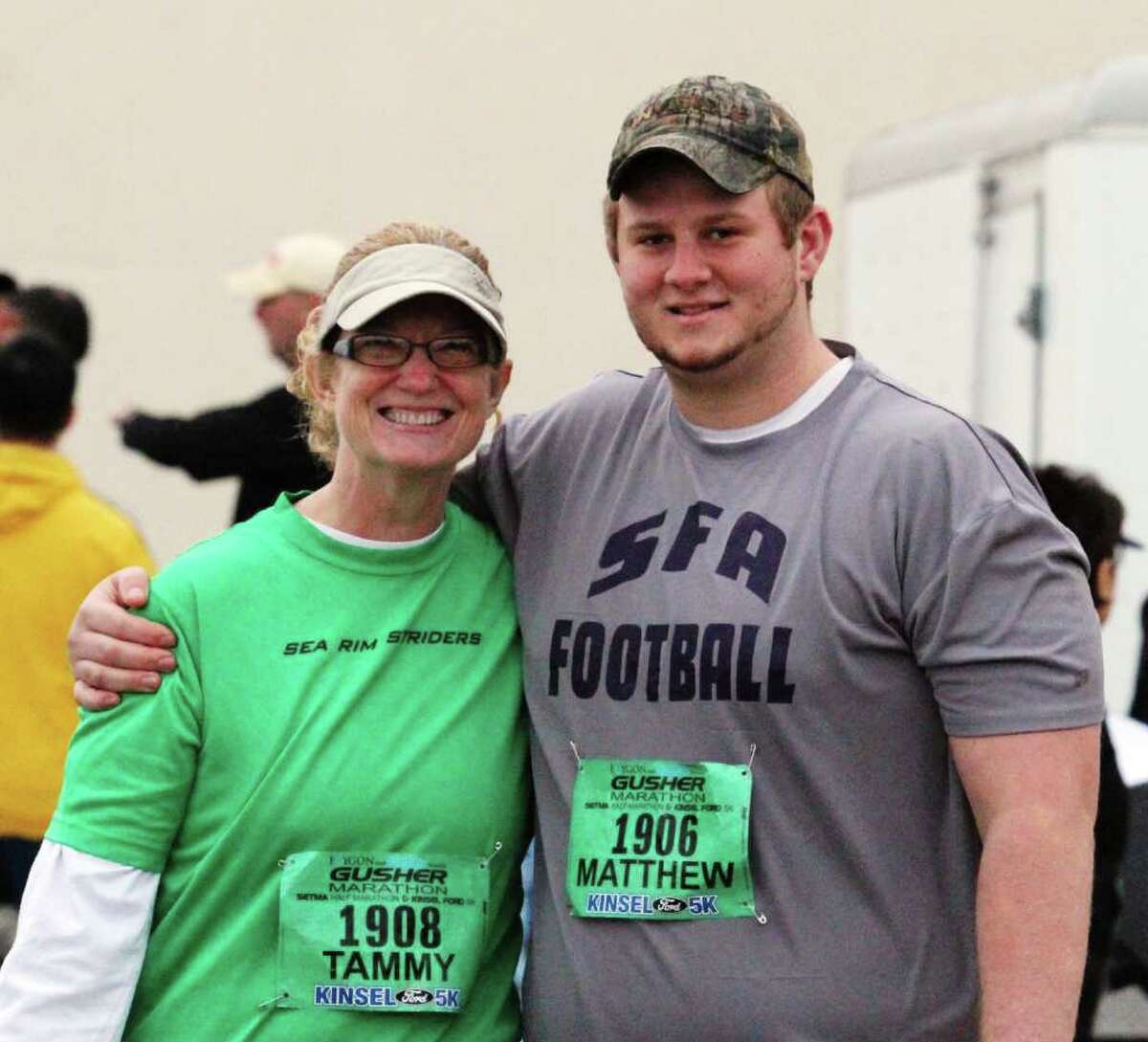 Photos of Saturday's Gusher Marathon, half marathon and 5K