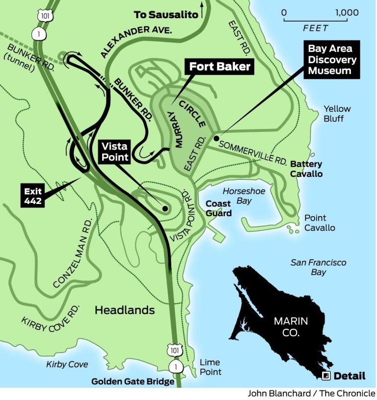 Across the bridge to Fort Baker