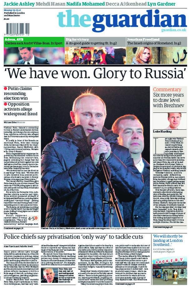 Front Pages from Around the Globe