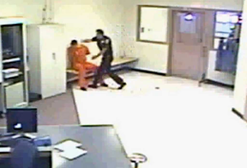 Video catches beating in jail