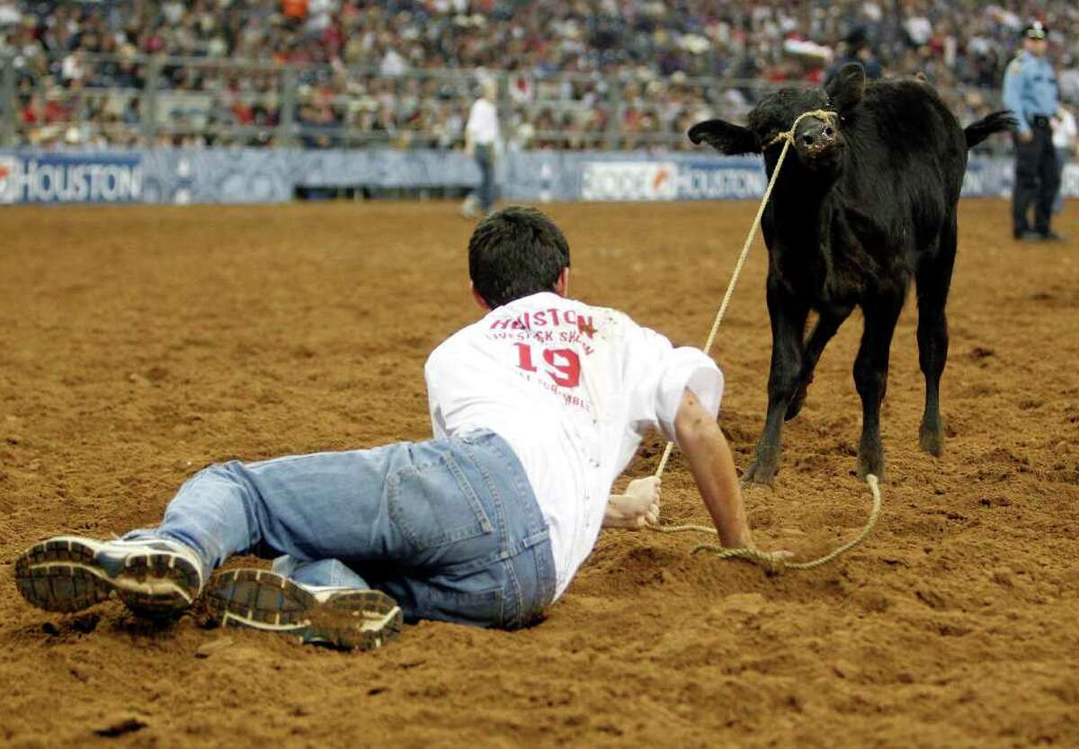 Scrambling to catch those elusive calves