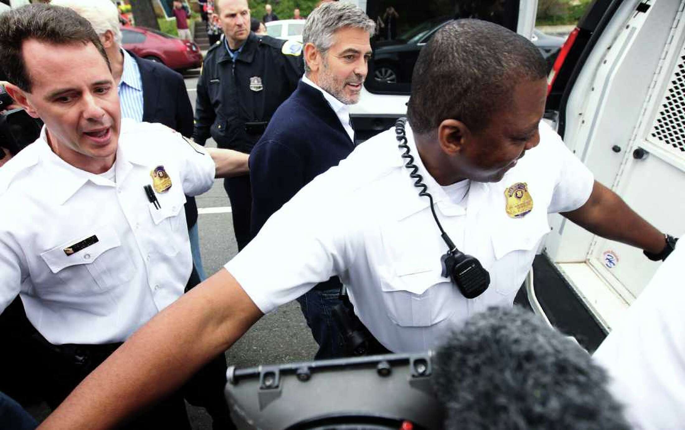 Clooney, Rep. Al Green arrested at protest