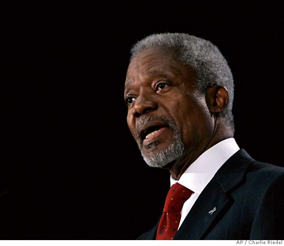 Annan cautions U.S. on its unilateral tendencies / But departing head ...