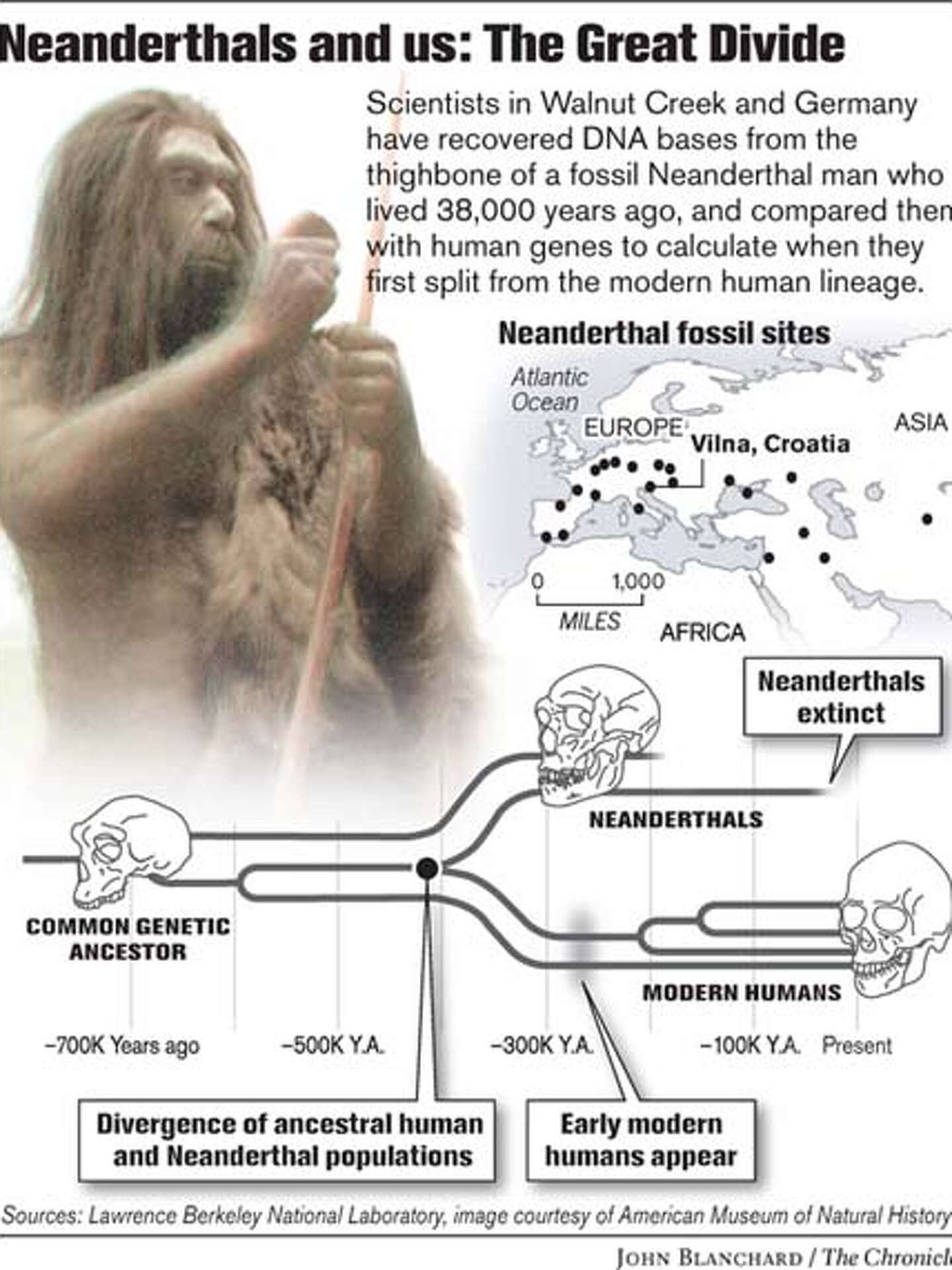 Neanderthal's fossil yields bits of elusive DNA
