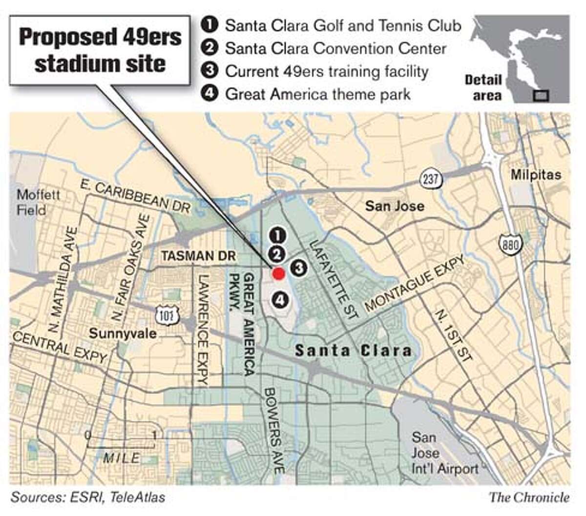 Few details resolved for 49ers stadium / Seeking new home: Team hopes ...