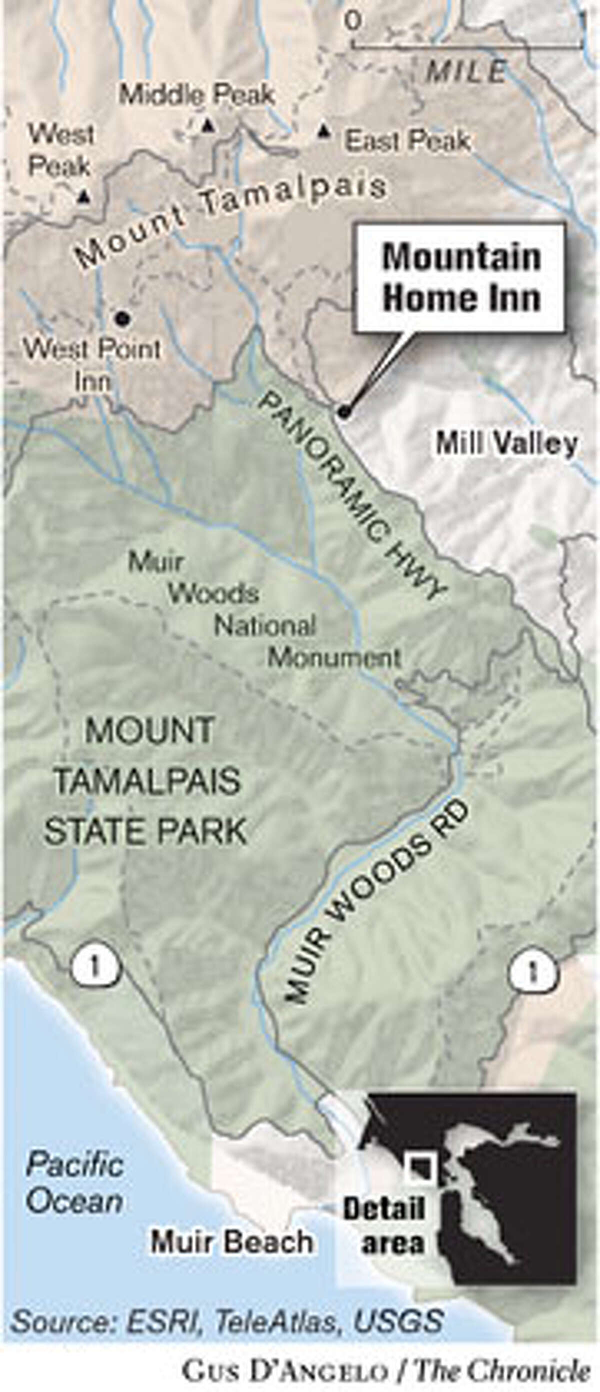 Happy trails from Mount Tamalpais home base / Mill Valley inn's gourmet ...