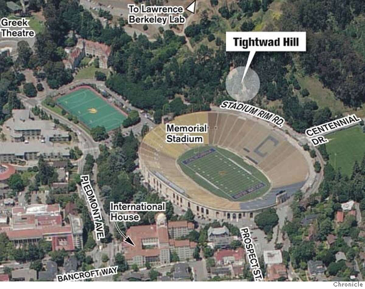 Cal alum's goal-line stand for view from Tightwad Hill / Fan claims ... Cal alum's goal-line stand for view from Tightwad Hill / Fan claims ...
