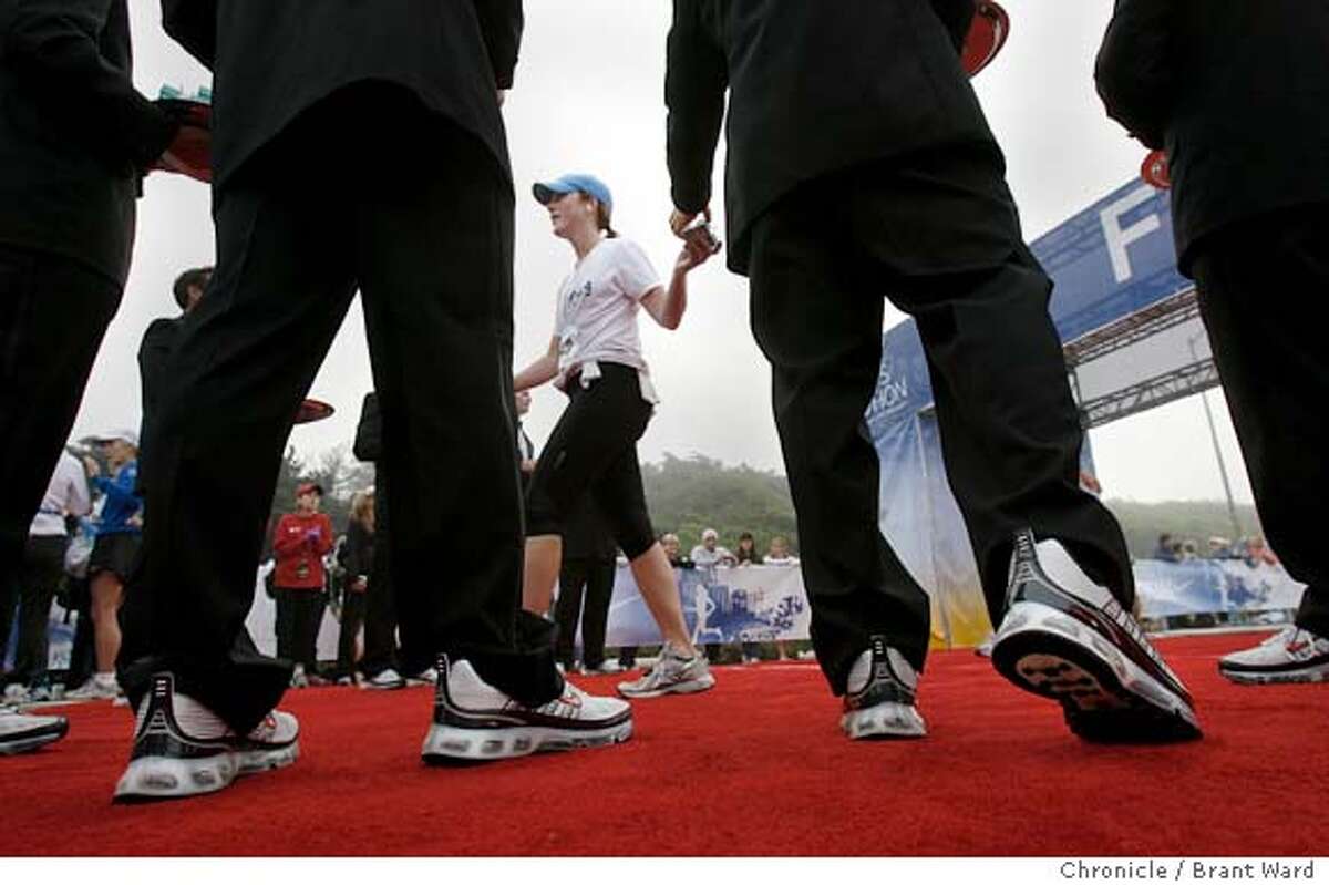 Hand in hand at the finish line